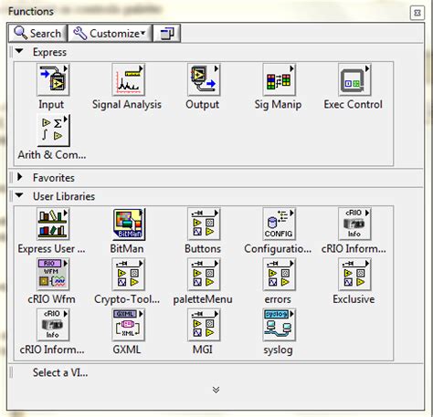 Figure A 6 Function Palette View Download Scientific Diagram