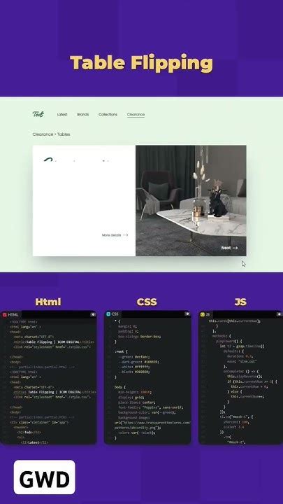 3d card design javascript css code coding webproject webdesign