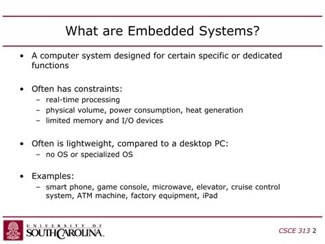 ppt csce 313 embedded systems introduction powerpoint presentation