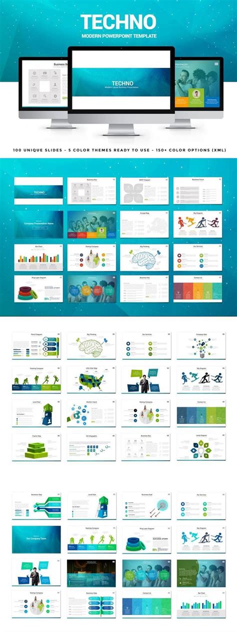 Techno Powerpoint Template Presentation Powerpoint Versatile Meet Clean Deal Pptx