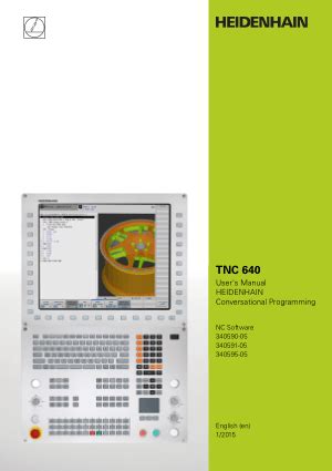Heidenhain TNC 600 Series Manuals User Guides CNC Manual