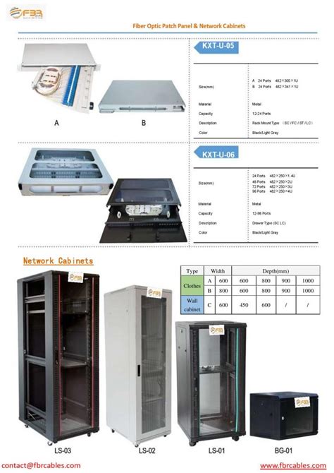 Fo Patch Panel And Network Cabinets Fbrcablesen