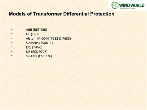 Power Transformer Differential Protection Ppt