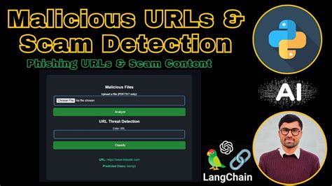 Malicious Urls Detection Using Python Scam And Phishing Detection Using
