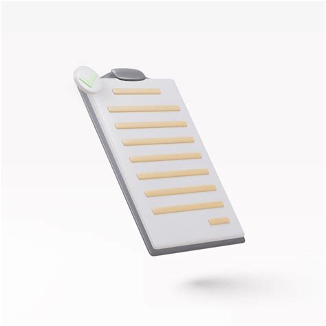 3d 문서 아이콘 종이 시트 스택 확인 또는 승인된 문서 비즈니스 아이콘 프리미엄 벡터