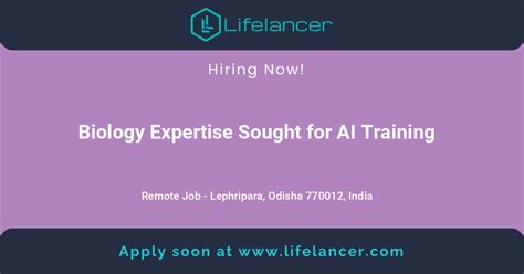 Biology Expertise Sought For Ai Training Remote Job At Outlier