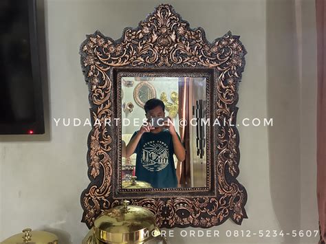Jual Kerajinan Cermin Tembaga And Kuningan Bingkai Ukir Custom