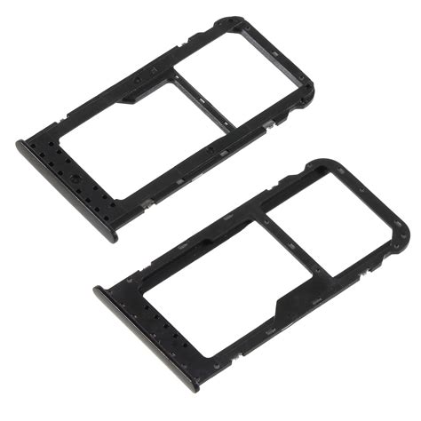 Dulcii Oem Dual Sim Microsd Card Tray Slot For Huawei Honor C Pro Honor V Play Black In Mobile