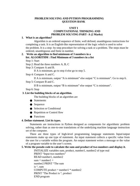 pspp qb 1 pdf algorithms boolean data type