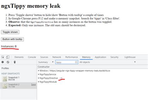 Tippy Directive Is Not Destroyed Causing A Memory Leak Issue Farengeyt Ngx Tippy