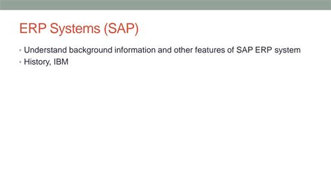 Solution Erp Enterprise Resource Planning Systems Sap Full Explained