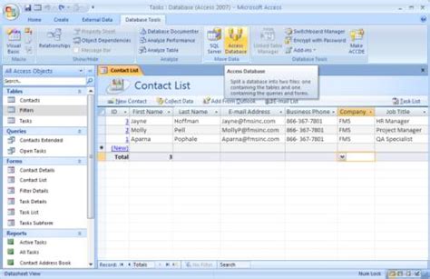 Microsoft Access Split Database Architecture To Support Multiuser