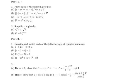 Solved 1 Prove Each Of The Following Results A