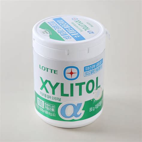 롯데 자일리톨 알파 오리지날 용기형 86g 배민 장보기∙쇼핑