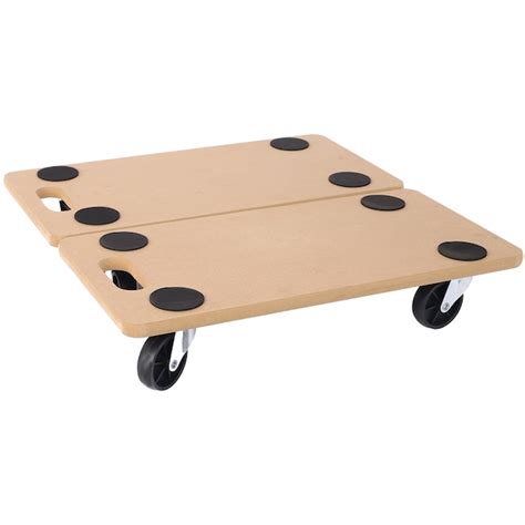 440 Lb Capacity 4 Wheel Brown Wood Furniture Dolly W4651104 At