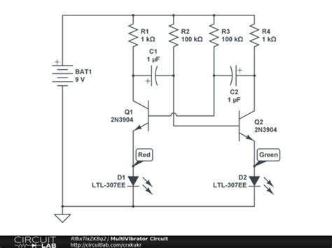 MultiVibrator Circuit CircuitLab