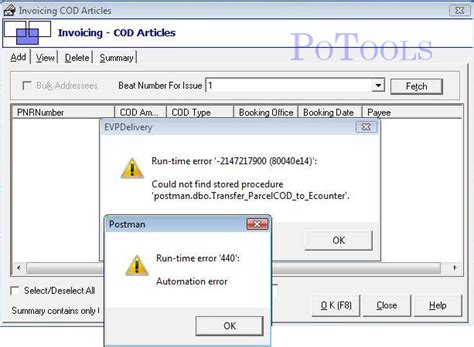 postman stored procedure issues and solution purneahpo