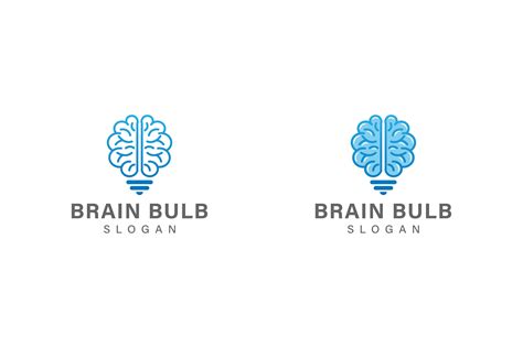 Brain Light Bulb Logo Design Graphic By Pathmolab · Creative Fabrica