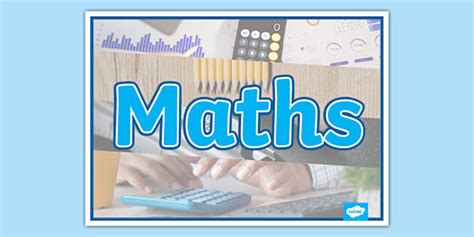 Maths Photo Display Poster Teacher Made Twinkl