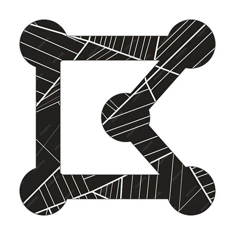 Premium Photo Draw Polygon Icon Photo With Abstract Texture Dark Modern