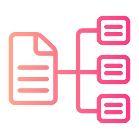 Data Classification Generic Gradient Outline Icon