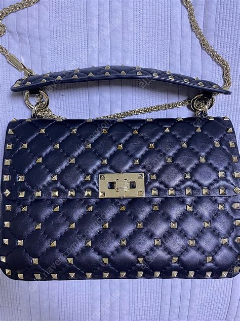 정품 발렌티노 락스터드 스파이크 가방 블랙 숄더백 중고나라