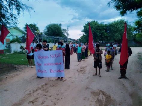 ယင်းမာပင် မြောက်ပိုင်း ရွာပေါင်းစုံ သပိတ် စစ်ကြောင်း အကြမ်းဖက် စစ်ကောင်စီ ဖြုတ်ချရေး ချီတက