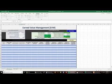 Example Of Excel Automation EVM Automated Chart Excel Chart Automation