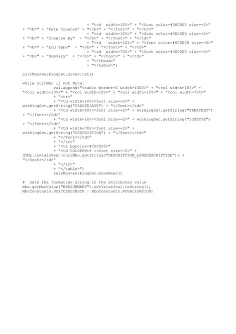 Automation Script For Wo Summary In Maximo Pdf