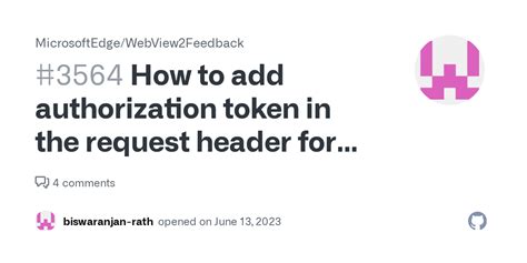 How To Add Authorization Token In The Request Header For Uri Obtained