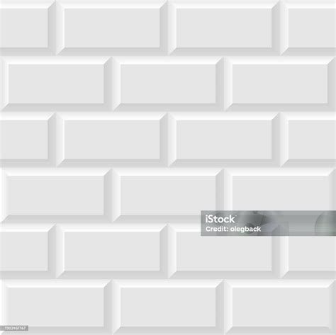 흰색 지하철 타일 원활한 배경 부엌 욕실 또는 야외 건축 벡터 일러스트를위한 지하철 벽돌 패턴 광택 건물 인테리어 디자인 타일 소재 0명에 대한 스톡 벡터 아트 및 기타