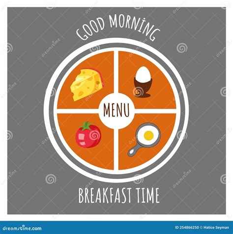 Breakfast Time Boiled Eggs Tomatoes Bread Scrambled Eggs Stock