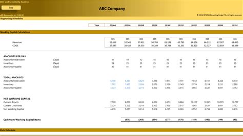 Dcf Valuation And Sensitivity Analysis 10 Year Template Excel Xls