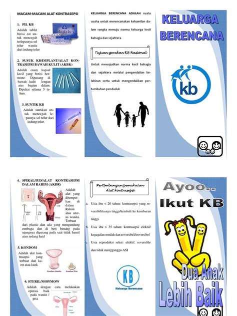 Leaflet Kb Pdf Kesehatan Holistik Sains And Matematika