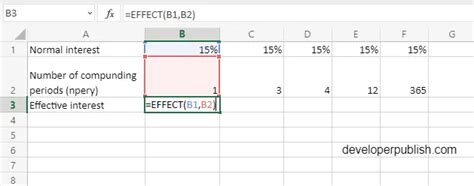 How To Use Effect Function In Excel Developer Publish