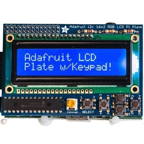 Order Adafruit Blueandwhite 16x2 Lcdkeypad Kit For Raspberry Pi Worldwide