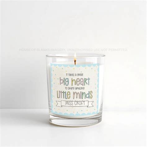 Solvent Sticker Candle Big Heart House Of Blanks