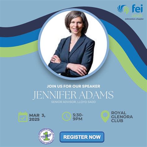 Join Us For An Insightful Presentation By Jennifer Adams Senior