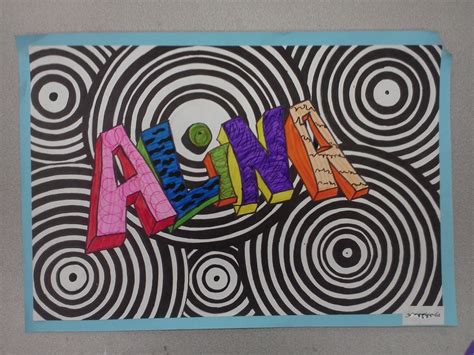 3d Name Design For Art Education