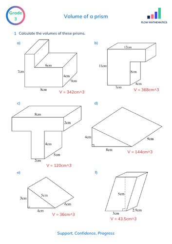 Volume Of A Prism Teaching Resources