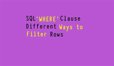 Sql Query Examples On Multiple Where Conditions Srinimf