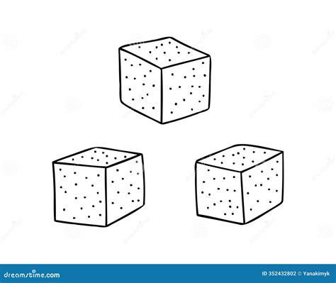 Sugar Cubes Stacked On Turquoise Background Royalty Free Stock Image 334337878