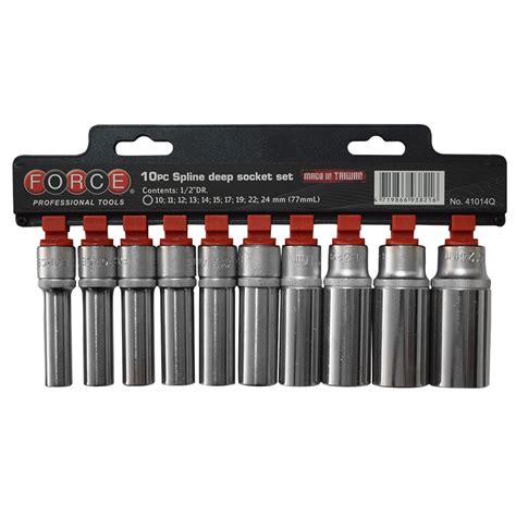 10pc Deep Spline Socket Set Force Tools South Africa
