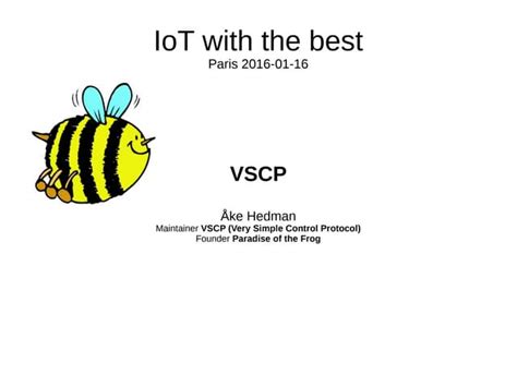 Iot With The Best And Vscp Ppt
