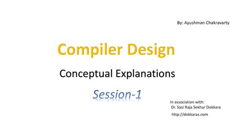 Compilers And Language Processing System Compiler Design Session 1 Youtube
