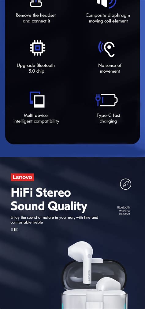 Lenovo Thinkplus Lp Tws Headphones White