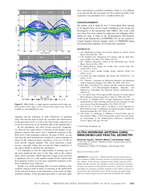Pdf Ultra Wideband Antenna Using Minkowski Like Fractal Geometry