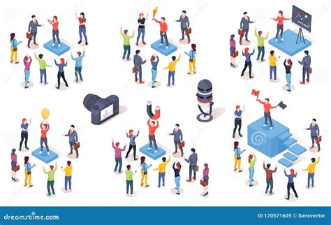 Social Media Influencers And Opinion Leaders Stock Vector
