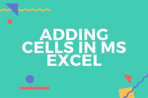 How To Add Cells In Ms Excel Quickexcel