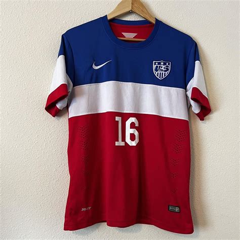 Nike Team Usa Soccer Jersey Shirt Men Large 16 Depop